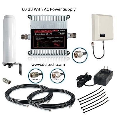 Cellular Repeater Kit with Power Supply, Cables, and Antennas | www ...